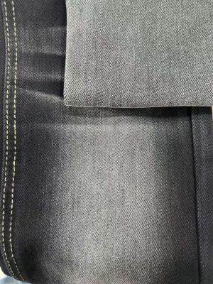 China Black Denim Fabric | TLH10026-13GG Stretch Black Denim With BCI & OEKO-TEX Certification for sale