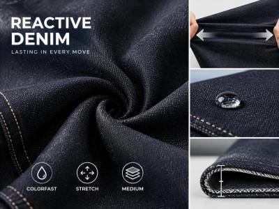 China Clean Style 3/1Z 4-Way Stretch Denim Fabric | TLK11679-5GG Fade Resistant Normal Wash Only Denim With Lyocell & LYCRA for sale
