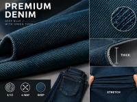 China Super Dark Blue Green Undertone 4-Way Stretch Denim Fabric | TLK11991GG Lyocell Blended Versatile Wash Denim for sale