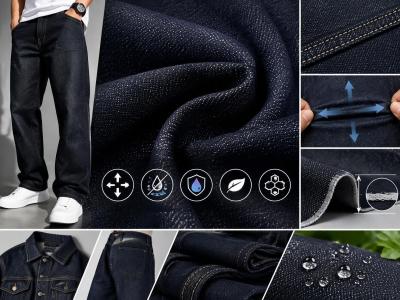 China Reactive Blue Slub 4-Way Stretch Denim Fabric | TLK11752GG Fade Resistant Normal Wash Only Denim With Lyocell & LYCRA for sale