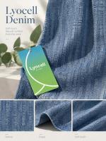 China 12.7oz Tencel Denim Fabric with Special Weave and Dark Blue Finish for Premium Stretch Comfort for sale