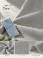 China 8 oz/yd² Tencel Denim Fabric with 3/1Z Right-hand Twill and 52.4% Lyocell Blend for sale