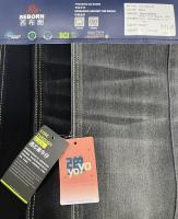China Core Through Black Special Weave 4-Way Stretch Vertical Slub Denim Fabric | TLK11660-1GG Vertical Slub Denim for sale