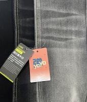 China Core Through Black Special Weave 4-Way Stretch Vertical Slub Denim Fabric | TLK11660-1GG Vertical Slub Denim for sale
