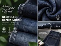 China 10780 Dark Blue Stretchable Cotton Blend Denim Fabric for Apparel for sale