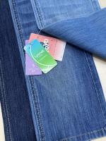 China 7.9oz Cotton Sorona Lyocell 4-Way Stretch Denim Fabric with Special Weave in Dark Blue for sale