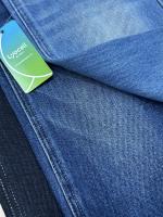 China 12.4oz Medium-Weight Cotton Lyocell Denim Fabric with 3/1 Twill Weave in Dark Blue for sale