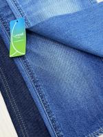 China 9 oz/yd² Cotton Lyocell Denim Fabric with 3/1 Twill Weave and Extra Wide Width in Dark Blue for sale