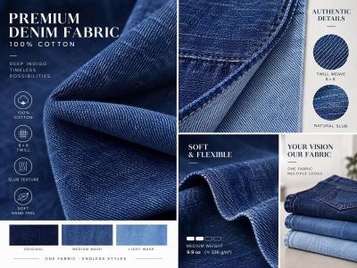 China TL11723TA 9.9oz Cross & Vertical Slub All Cotton Denim Fabric BCI & OEKO-TEX Certified for sale