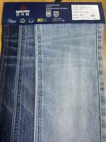 China TL7015-16T 11.5oz Dark Blue Grey Cotton Denim Fabric with Vertical Slub Texture BCI OEKO-TEX Certified for sale
