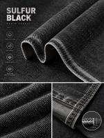 China 11.3oz Sulphur Black 100% Cotton Denim Fabric with 3/1Z Twill for Vintage Apparel for sale