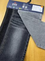 China 10.2oz Sulphur Black Rigid Denim Fabric with 3/1Z Right-hand Twill and BCI & OEKO-TEX Certification for sale