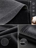 China 12.3oz Mercerized Black Heavy Denim Fabric with 7S×7S Yarn Count for Premium Apparel for sale