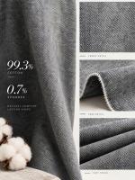 China 11.3oz High Cotton 3/1 Twill Stretch Denim Fabric in Colored Black for Jeans and Jackets for sale
