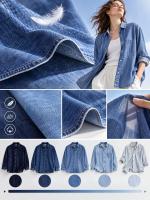China 7.7oz Lightweight Dark Blue Denim Fabric | 12S×12S 3/1Z Twill Denim for Jacket & Shirt TL8210-18QTS for sale