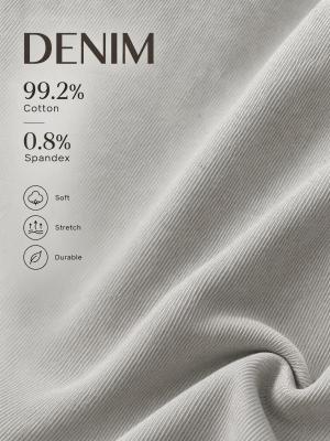 China 11.4oz White High Cotton Stretch Denim Fabric with 3/1 Twill Weave for Jeans and Jackets for sale