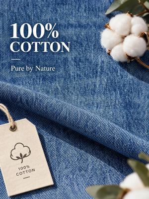China Dark Blue 100% Cotton Denim Fabric with 3/1 Twill Weave for Rigid Denim Apparel for sale