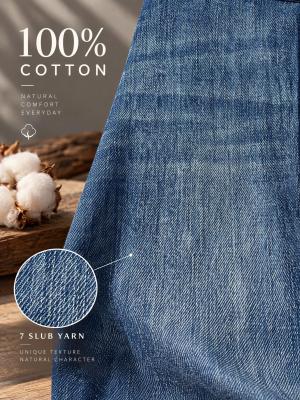 China 12.6oz 100% Cotton 3/1 Twill Non-Stretch Denim Fabric | Dark Blue+Grey TL11218-3GA for sale
