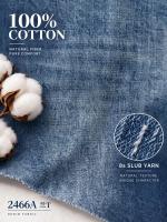 China 100% Cotton Non-Stretch Denim Fabric with 3/1 Twill Weave in Dark Blue for Jeans and Jackets2466AT for sale