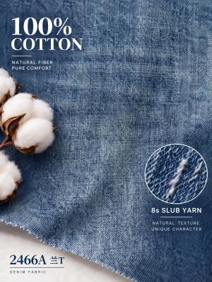 China 100% Cotton Non-Stretch Denim Fabric with 3/1 Twill Weave in Dark Blue for Jeans and Jackets2466AT for sale
