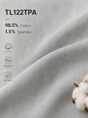 China White Slight Stretch 3/1 Twill Stretch Denim Fabric for White Denim Lines and Cotton Spandex Denim Production for sale