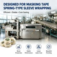 China Spring Type Heat Shrink Packaging Machine Semi Auto Shrink Film Packing Machine For Masking Tape for sale