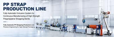 China Fully Automatic Strap Production Line Touch Screen PP Strap Making Machine for sale