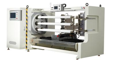 China Six Axis Automatic Cutter Machine PLC Touch Screen Masking Tape Slitting Machine Full Tension Control for sale