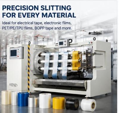 China Fully automatic Rewinding Machine ZRT-1300-G6 for Precision Slitting and Rewinding of Various Materials Suitable for Industrial Applications for sale