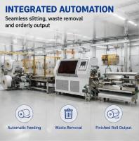 China Fully Automatic Rewinding Machine 5KW Slitting And Rewinding Machine 380V for sale
