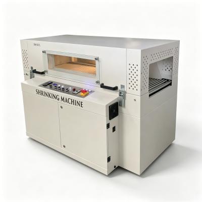 China Dual Air Circulation Shrink Wrapping Machine Visible Window Shrink Tunnel Packing Machine for sale