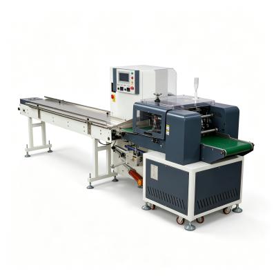 China Stable Feeding Horizontal Flow Wrapping Machine Large Roll High Speed Flow Wrapper for sale