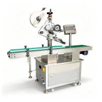 China PLC Touch Screen Automatic Labeling Machine High Precision Flat Labeling Machine For Carton Labeling for sale