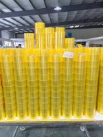China High Tensile Adhesive Packing Tape Custom BOPP Carton Sealing Tape Transparent Yellow for sale