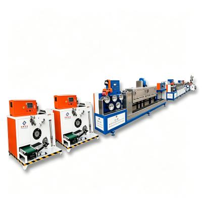 China PLC Control Plastic Strap Production Line Automatic PP Strapping Roll Making Machine for sale