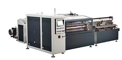 China Automatic Rewinding Machine ZRJ-1300 with High Precision Labeling, Automatic Operation, and Emergency Stop Button for sale