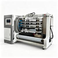 China 10 Axis Alternate Automatic Slitting Machine Zero Downtime BOPP Tape Slitting Rewinding Machine Quick Changeover for sale