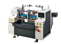 China Masking Film Rewinding Machine Semi Automatic Roll Rewinding Machine Double Head For Shoe Material for sale