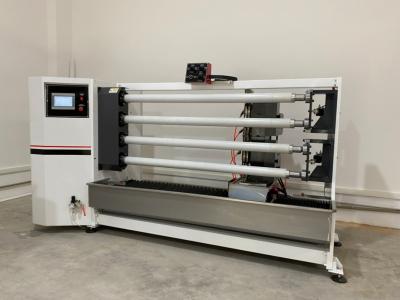 China 4 Shaft Auto Slitting Machine Automatic PLC Plastic Film Slitting Machine for sale