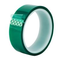 China Strong Adhesive Packing Tape PET High Temp Tape Green For Masking And Protection for sale