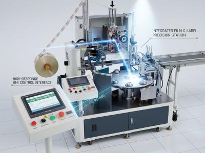 China ZRB-150A Vacuum Suction Label Sleeve Labeling Machine for Paper Card Tape Packing 0.5MPa for sale