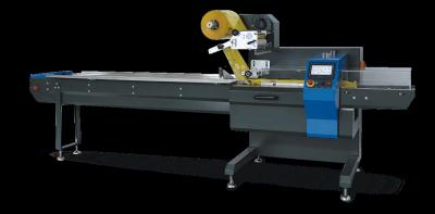 China ZR-450D5 Double Servo High Speed Flow Wrapping Machine 450mm Film Width Pillow Packer for sale