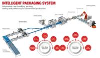 China High Speed Automatic Packaging Line Carton Erecting Packing Sealing Machine System for sale