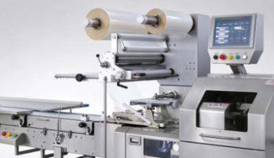 China Horizontal Flow Wrapping Machine 500mm Film Box Motion End Seal 120 Bags per Minute for sale