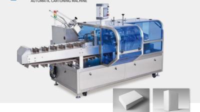 China Automatic Carton Box Packaging Line PLC Control Compact 90-180mm Cartoning Machine for sale