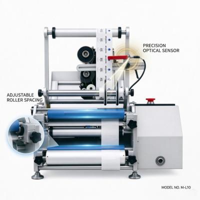 China Semi Automatic Round Bottle Labeling Machine ZRL-EP211 ±0.5mm Precision Compact Operator-Friendly for sale