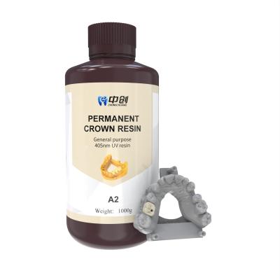 China Biocompatible Permanent Crown Resin Low Water Absorption Smooth Finish High Strength Long Term For Precise Fit Restorations for sale