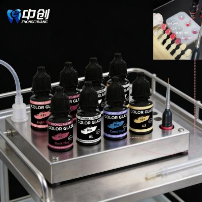 China Professional Grade Stain And Glaze UV-curable dental glaze for 3D printed denture for sale