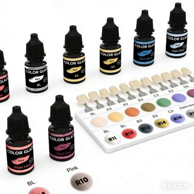 China Gum Color Matching For Dental Prosthetics Gum Shades Set With Base Color Blocking Extremely Simple To Operate Perfect For Accurate Dental Restorations for sale