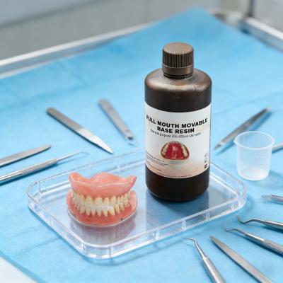 China Light-cured Full Mouth Movable Base Resin Materialtype Resin Ensuring Performance in Dental Prosthetics and Restoration for sale